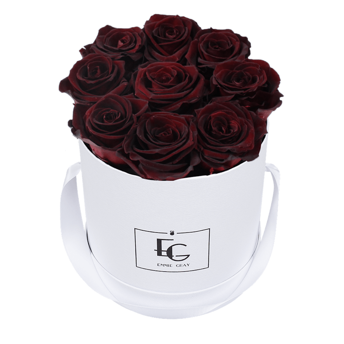Wei e Rosenbox In Gr e S Mit Infinity Rosen EMMIE GRAY